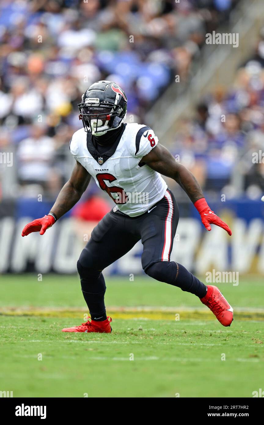 Houston Texans linebacker Denzel Perryman (6) in action during the ...