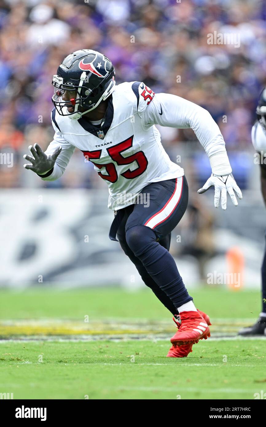 Houston Texans defensive end Jerry Hughes (55) in action during the ...