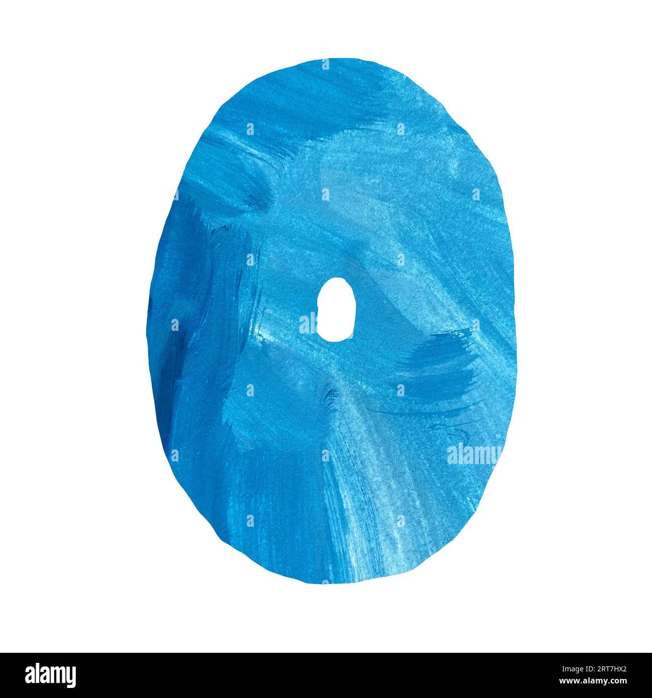 Number zero blue watercolor hand drawn sketch Stock Photo - Alamy