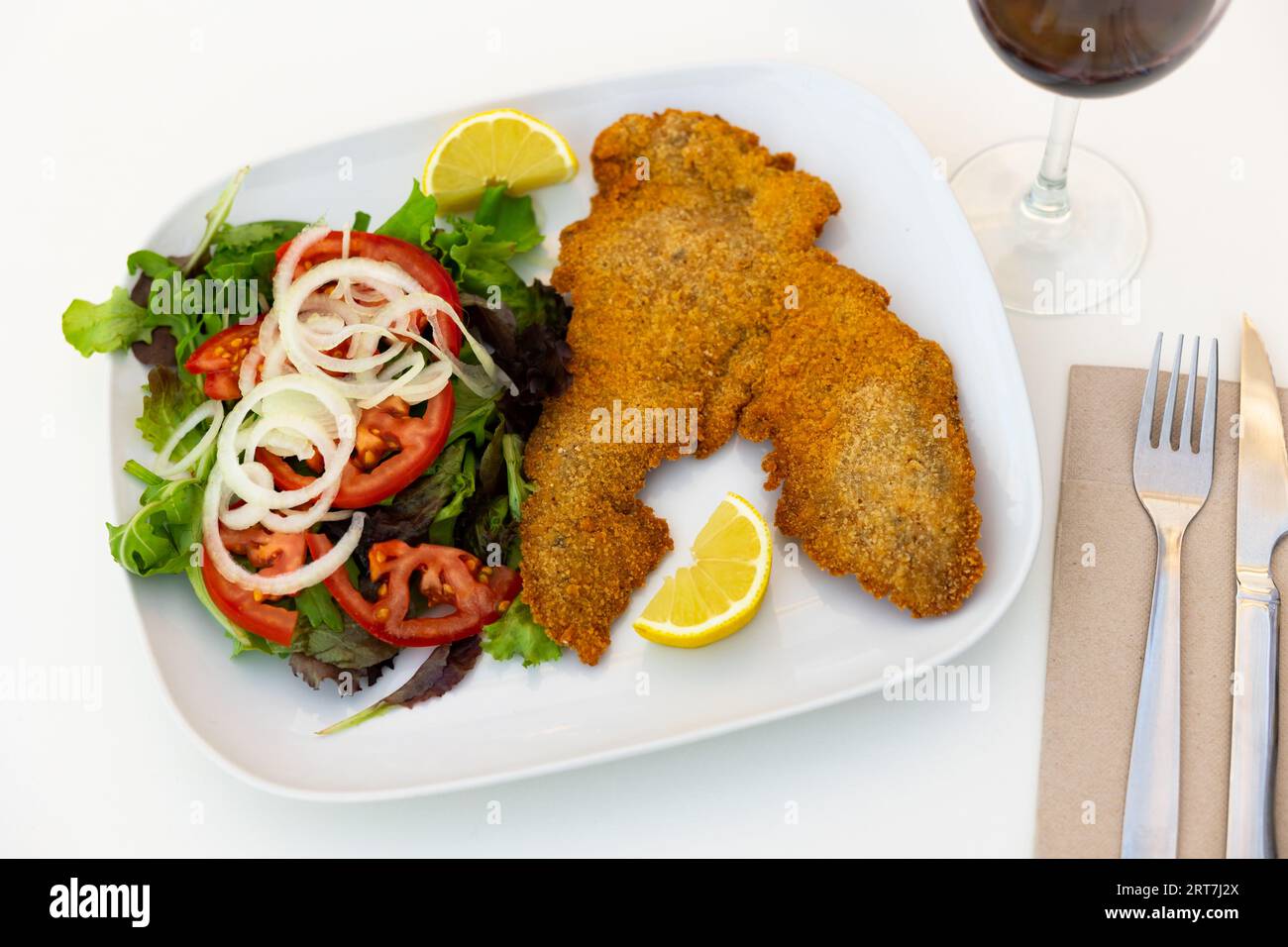 Milanesa steak hi-res stock photography and images - Alamy