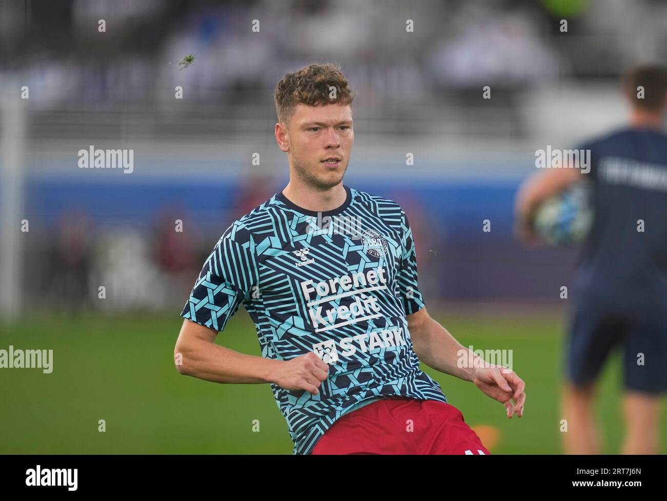 September 10 2023: Andreas Skov Olsen (Denmark) looks on during a Group ...