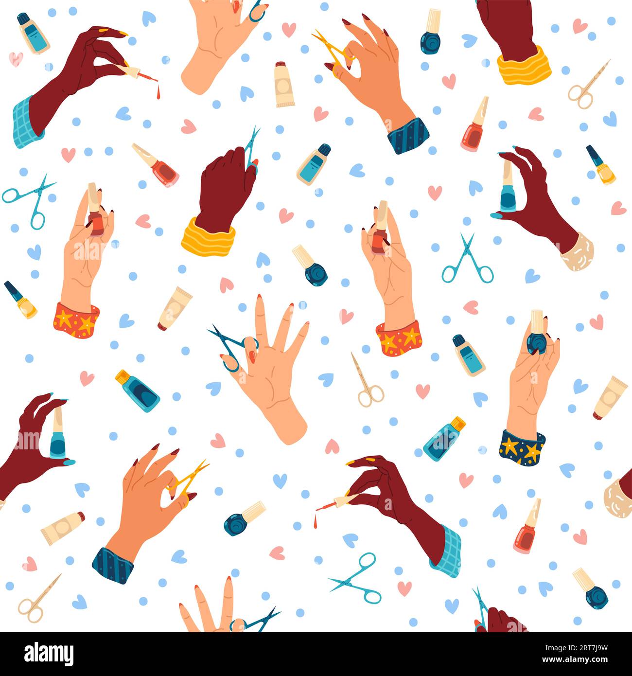 Nail bar Stock Vector Images - Alamy