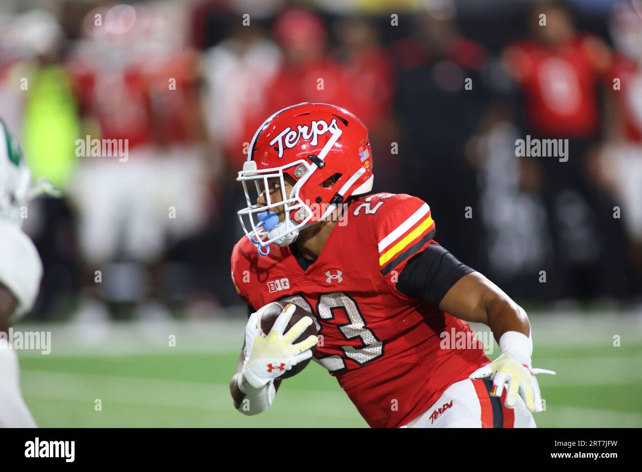 Maryland running back Colby McDonald (23) runs during an NCAA football ...