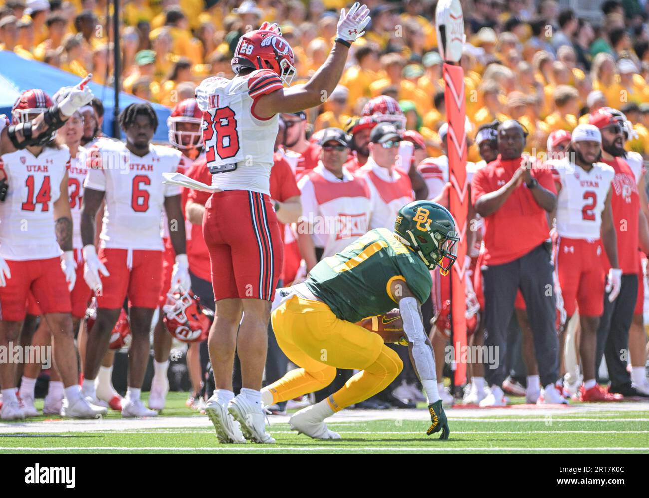 September 9 2023: Utah Utes safety Sione Vaki (28) makes a stop during ...