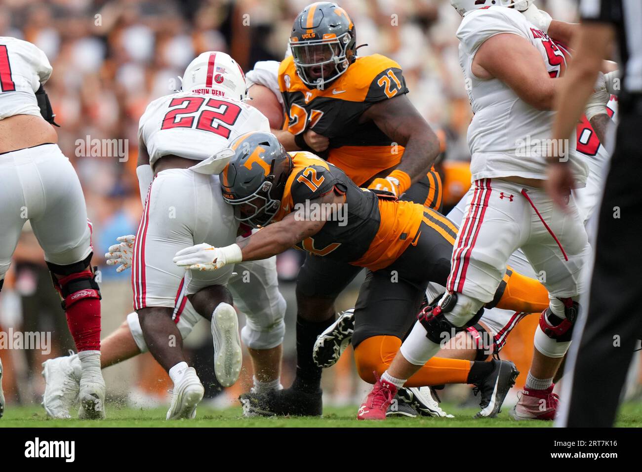 September 9, 2023: Tamarion McDonald #12 of the Tennessee Volunteers ...