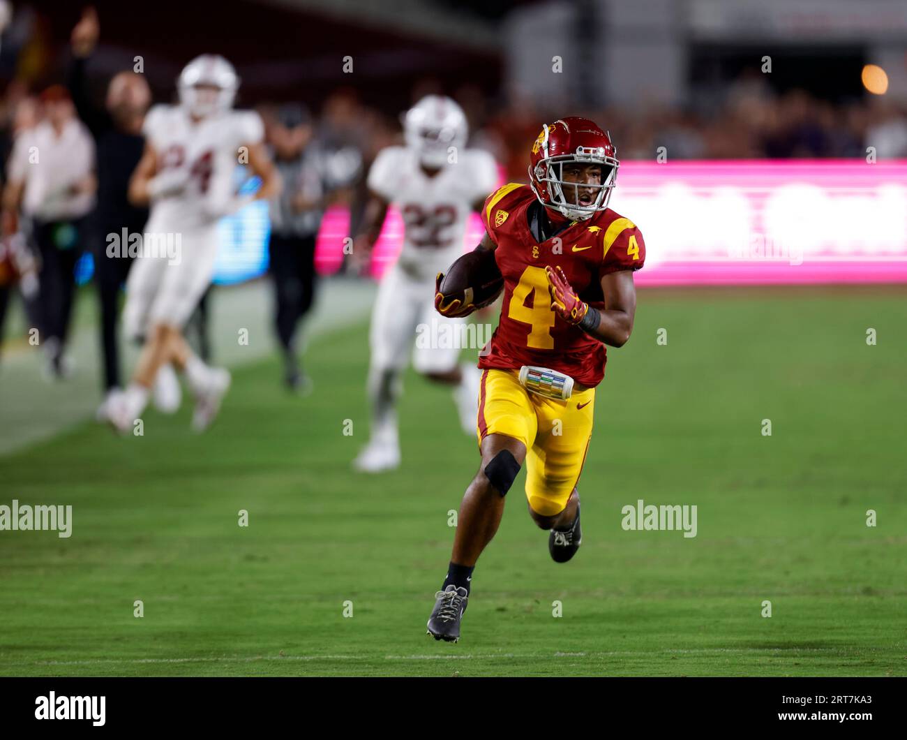 September 09, 2023 USC Trojans safety Max Williams #4 returns an ...