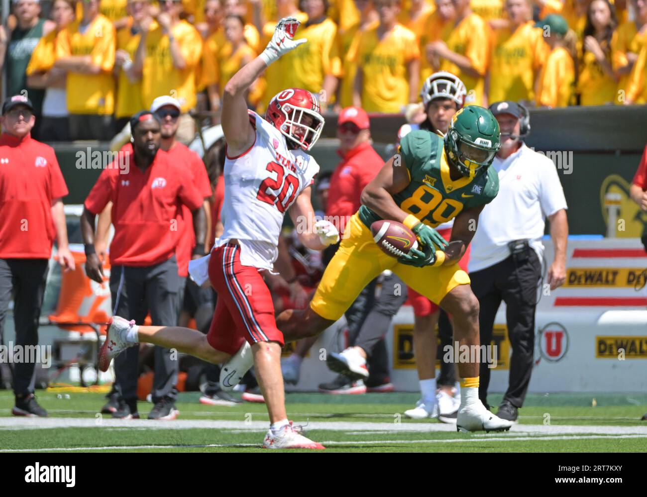 September 9 2023: Utah Utes linebacker Lander Barton (20) tries to stop ...