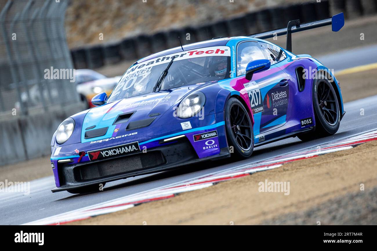 September 09 2023 Monterey, CA, U.S.A. Driver Richard French coming out ...