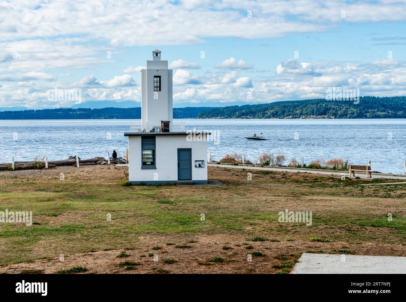 A view of the lighthouse at Brown's Point, Washingon Stock Photo - Alamy