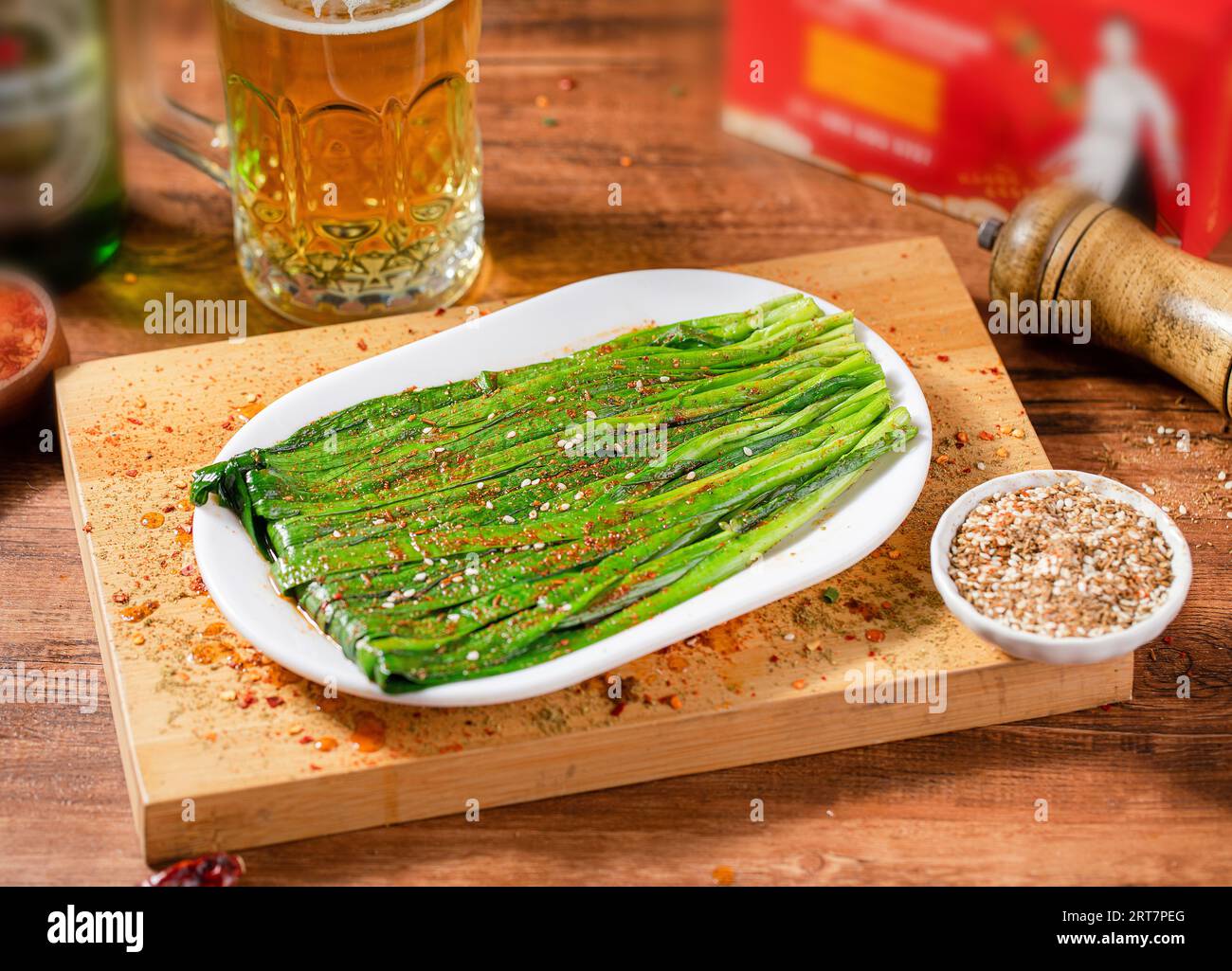 Grilled chinese chive hi-res stock photography and images - Alamy