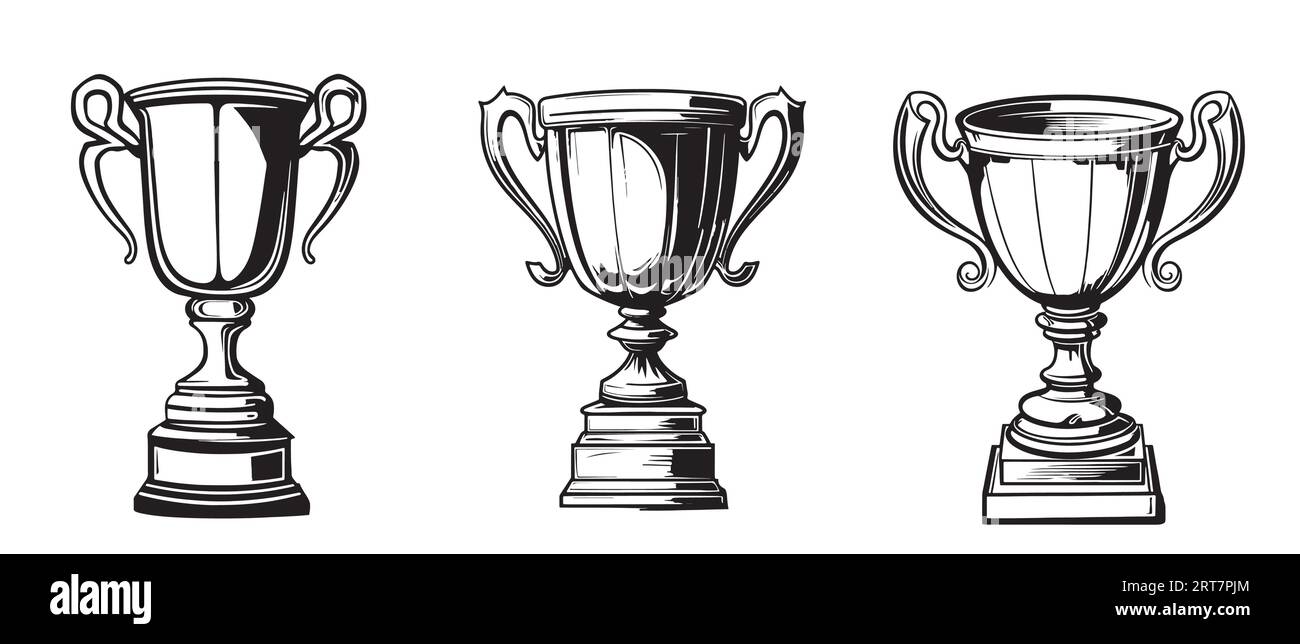 Vintage trophy cups hi-res stock photography and images - Alamy