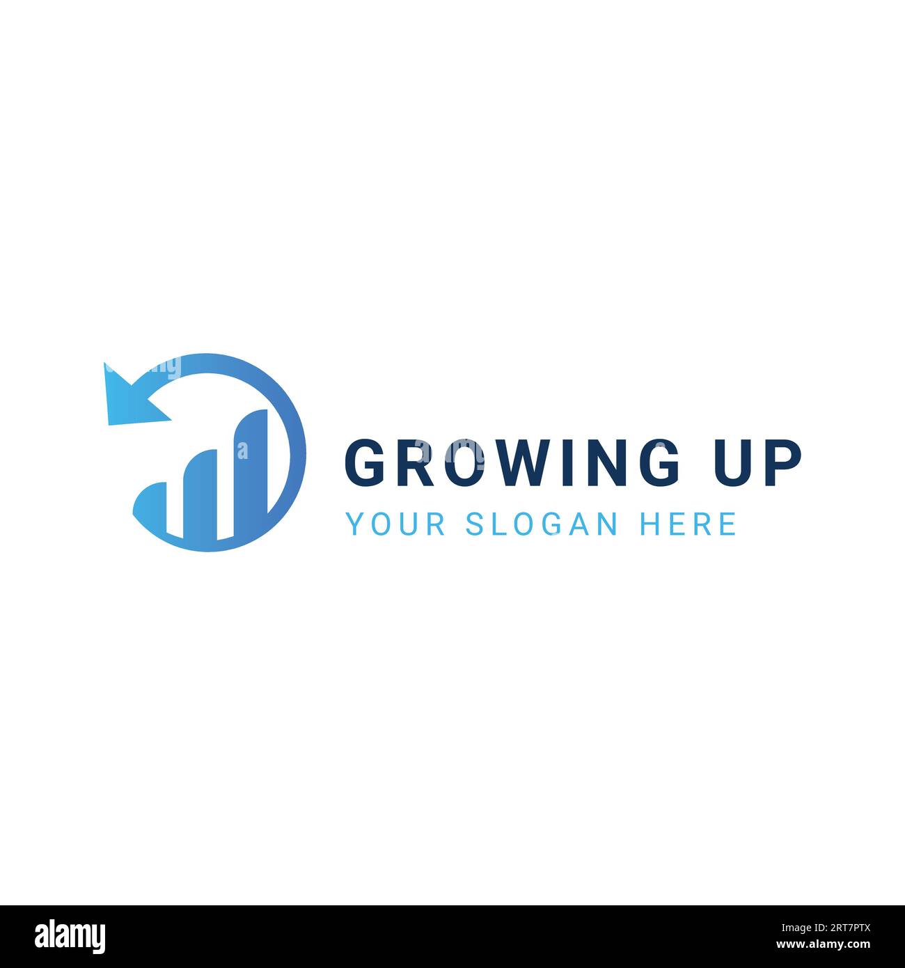 Marketing Growth Graph Logo Design Trading Logotype Stock Vector Image ...