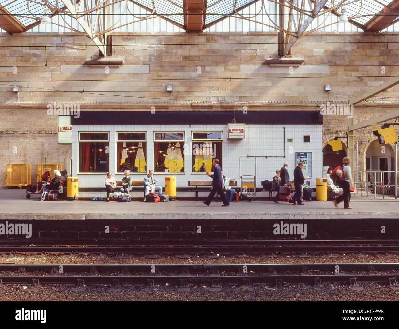 Buffet at a railway station Stock Photo - Alamy