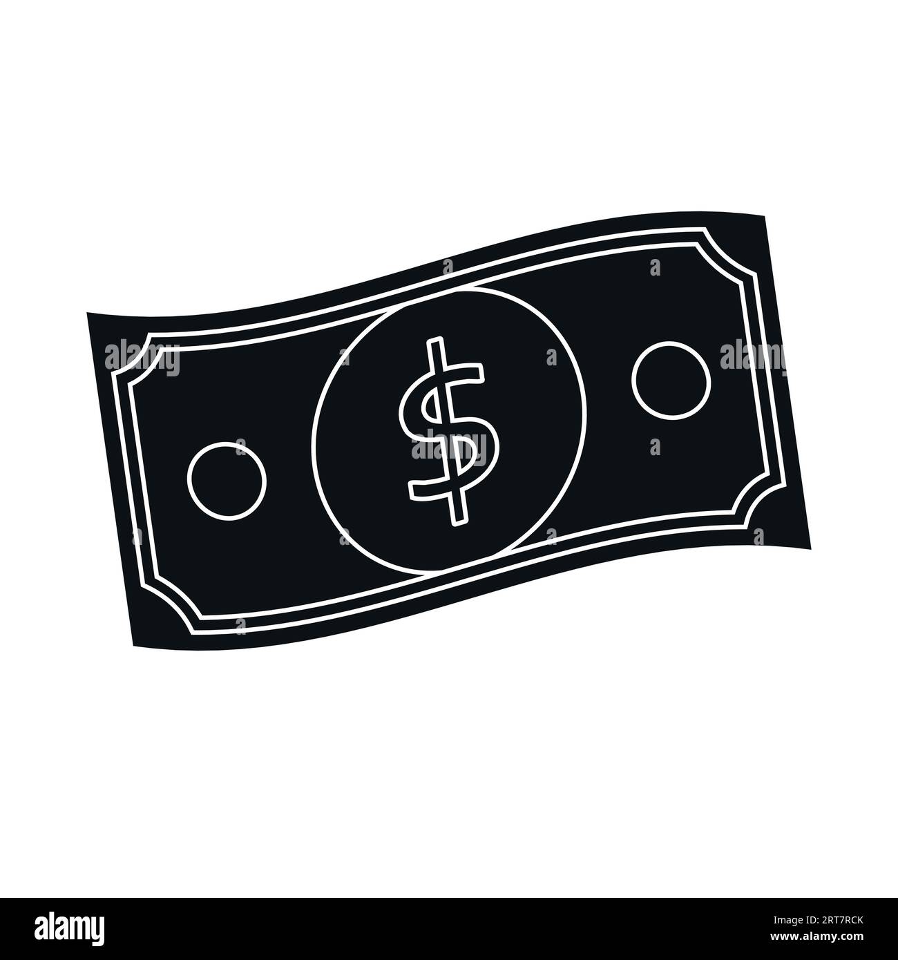 Vector flat black dollar Stock Vector Image & Art - Alamy