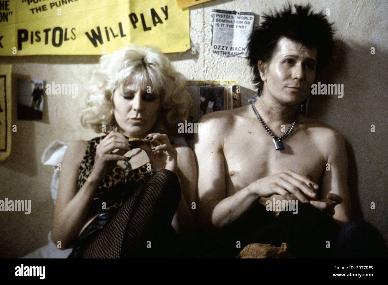 Gary Oldman, Chloe Web, "Sid and Nancy" (1986). Photo credit: Samual Goldwyn (File Reference ...
