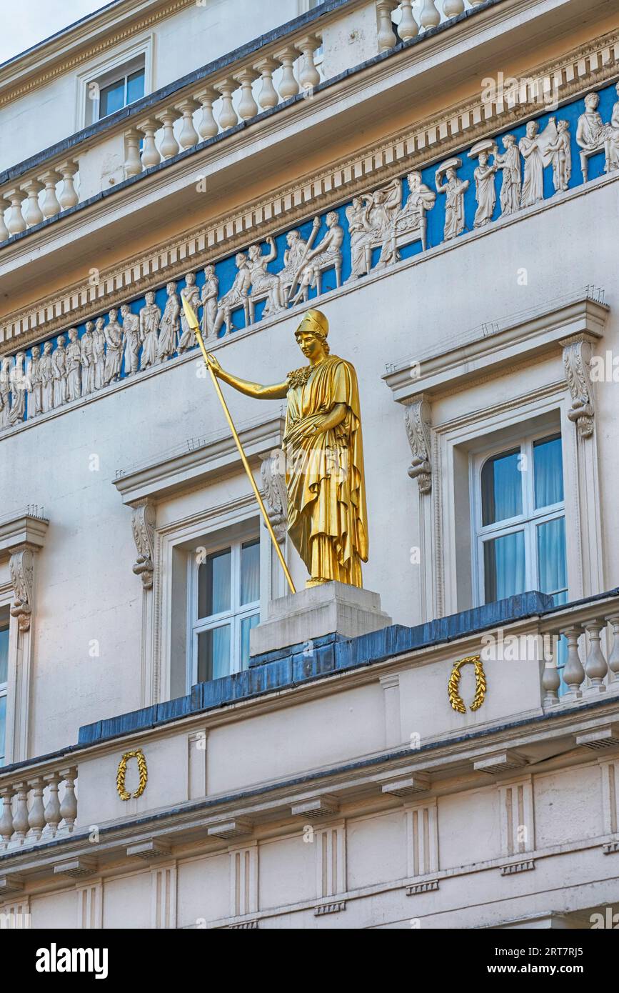 Statue of Athena athenium club Stock Photo - Alamy