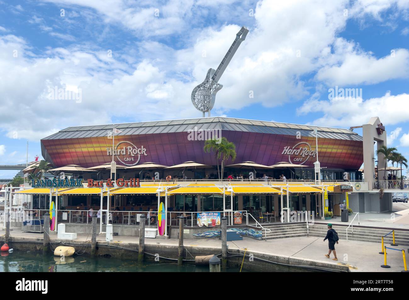 Miami, Florida - August 25th, 2023: Hard Rock Cafe Miami Beach in ...