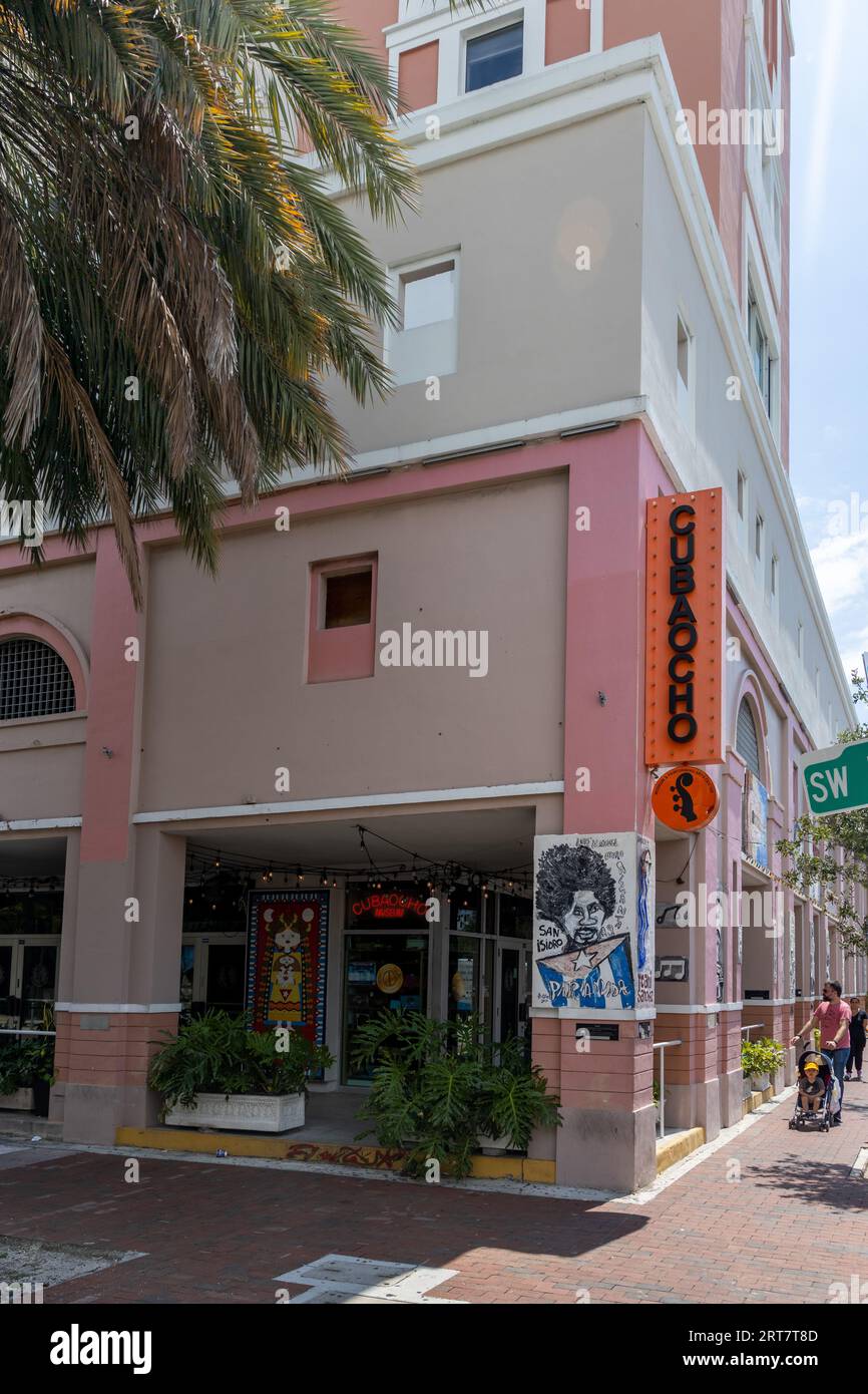 Miami, Florida - August 25th, 2023: Cubaocho on 8th street or Calle 8 ...