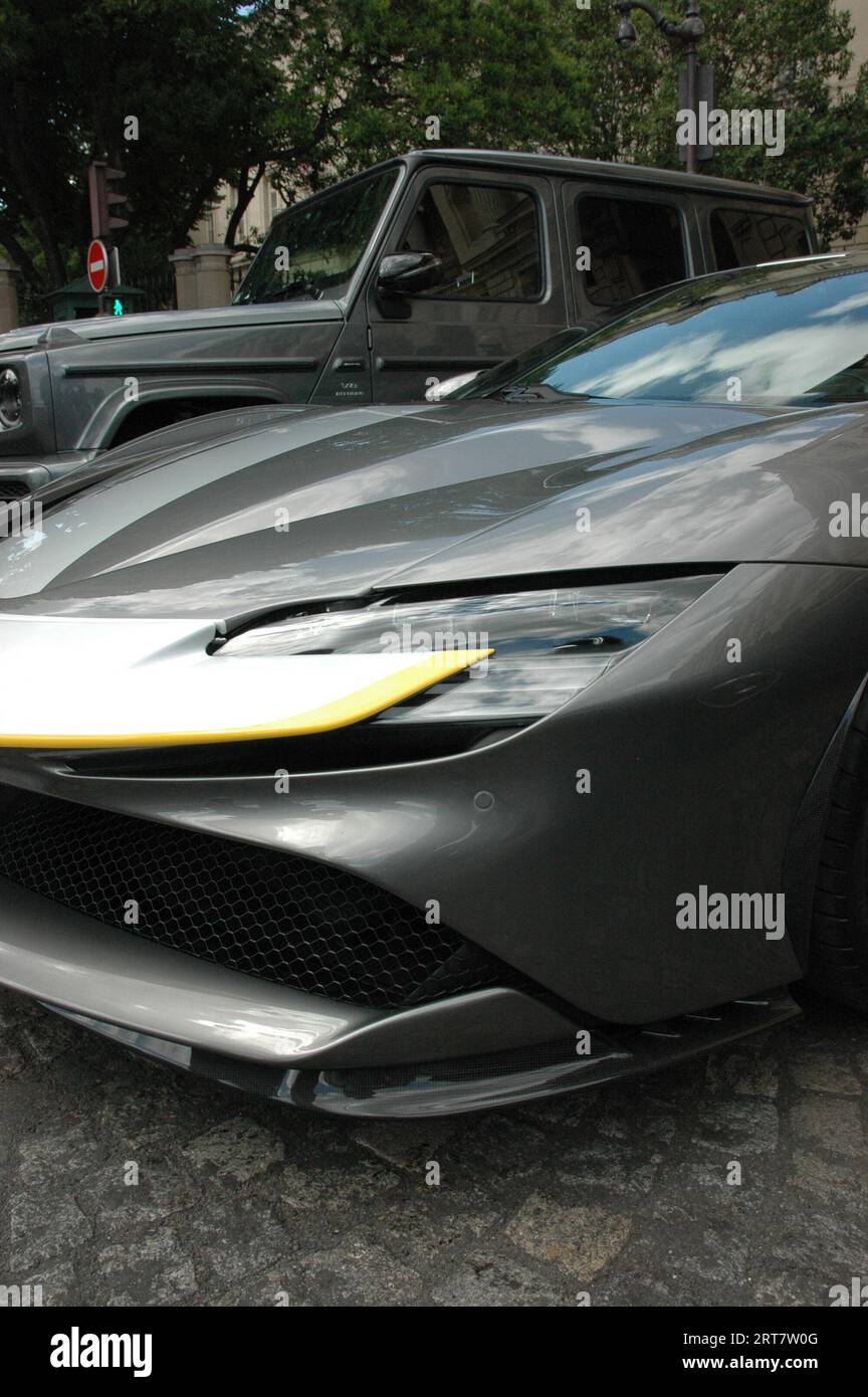 nice fast car in Paris Stock Photo - Alamy