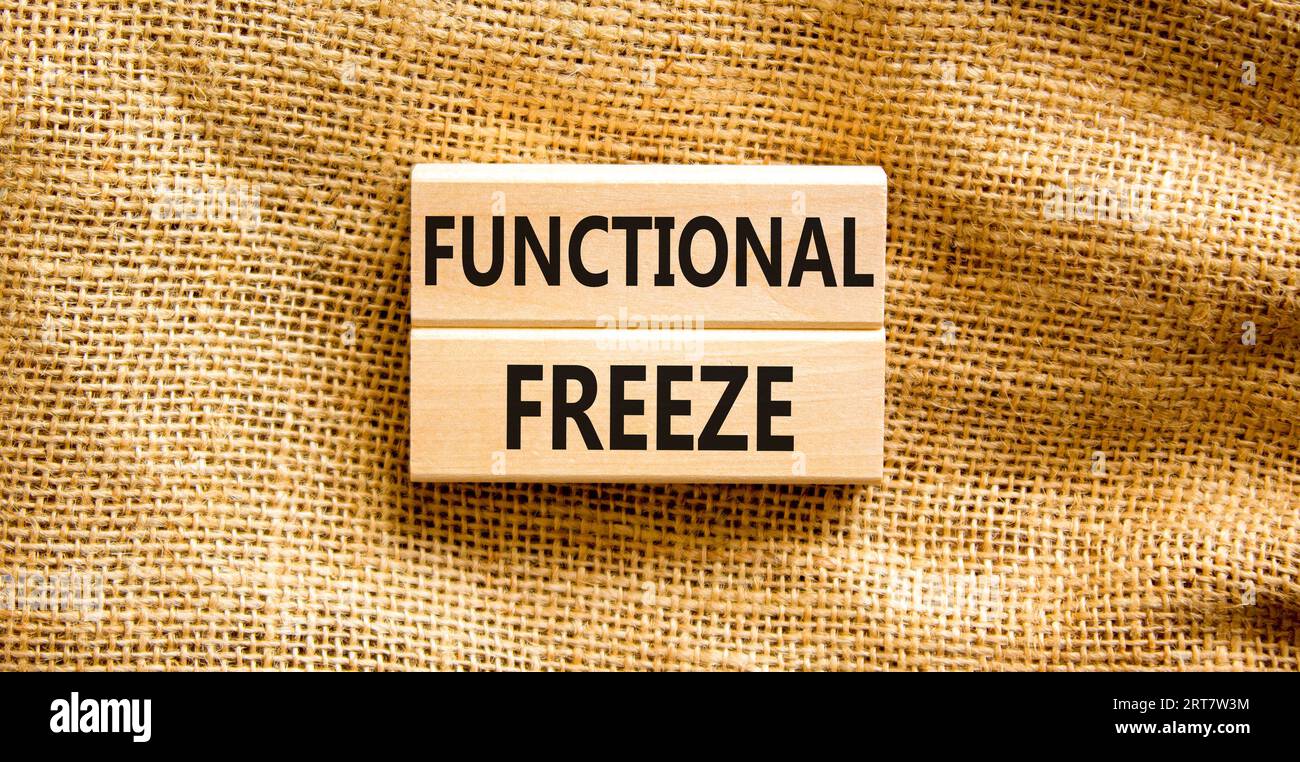 Functional freeze symbol. Concept words Functional freeze on beautiful ...