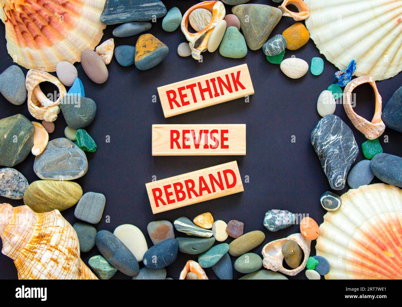 Rethink revise rebrand symbol. Concept word Rethink Revise Rebrand on ...
