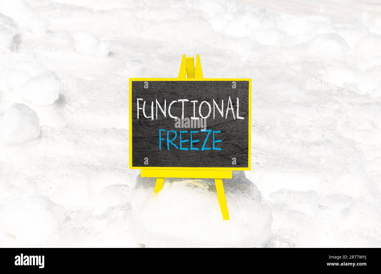 Functional freeze symbol. Concept words Functional freeze on beautiful ...
