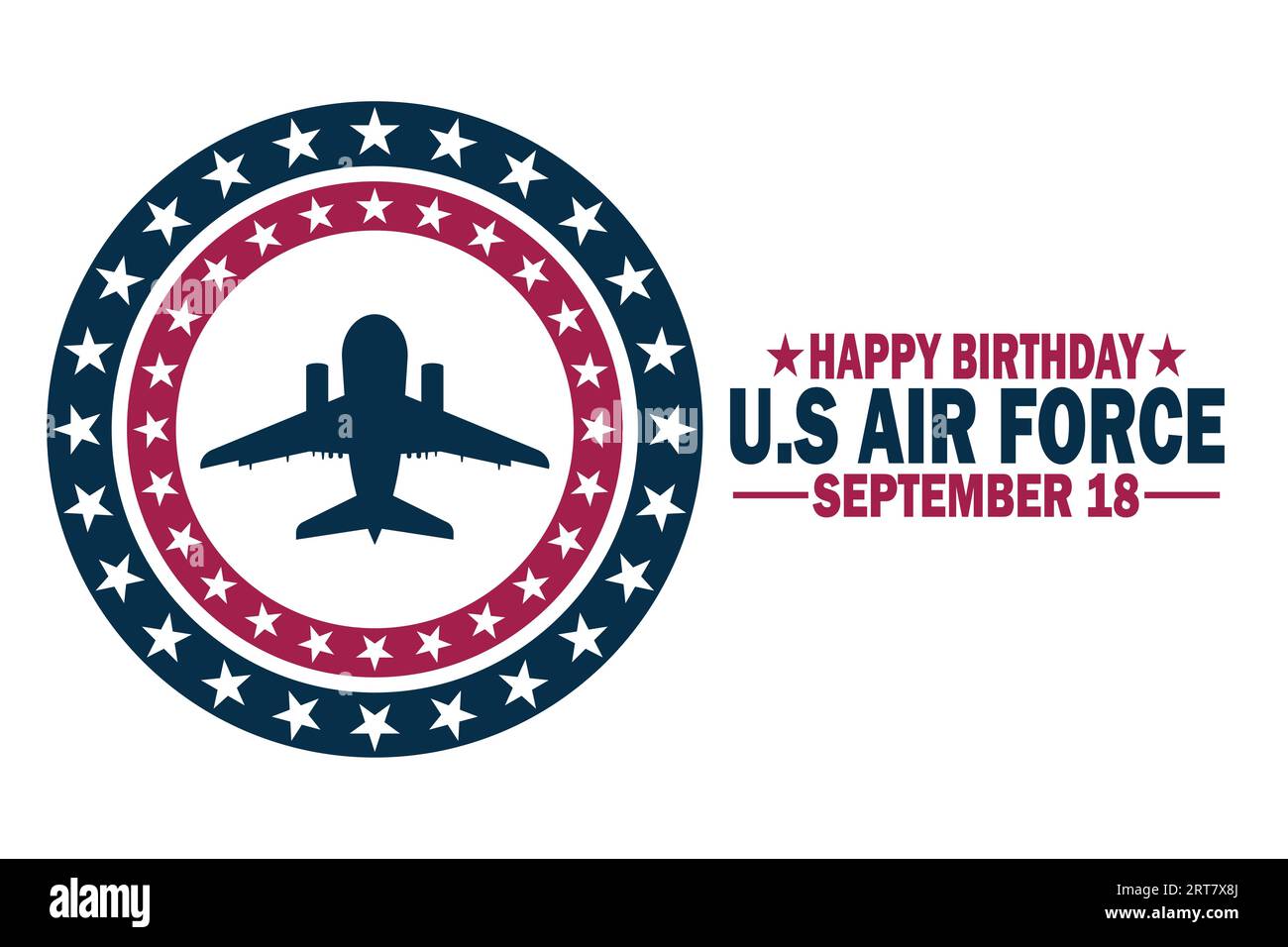 Happy Birthday US Air Force. September 18. Holiday concept. Template ...