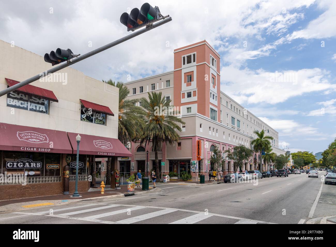 Miami, Florida - August 25th, 2023: Cigar shop on 8th street or Calle 8 ...