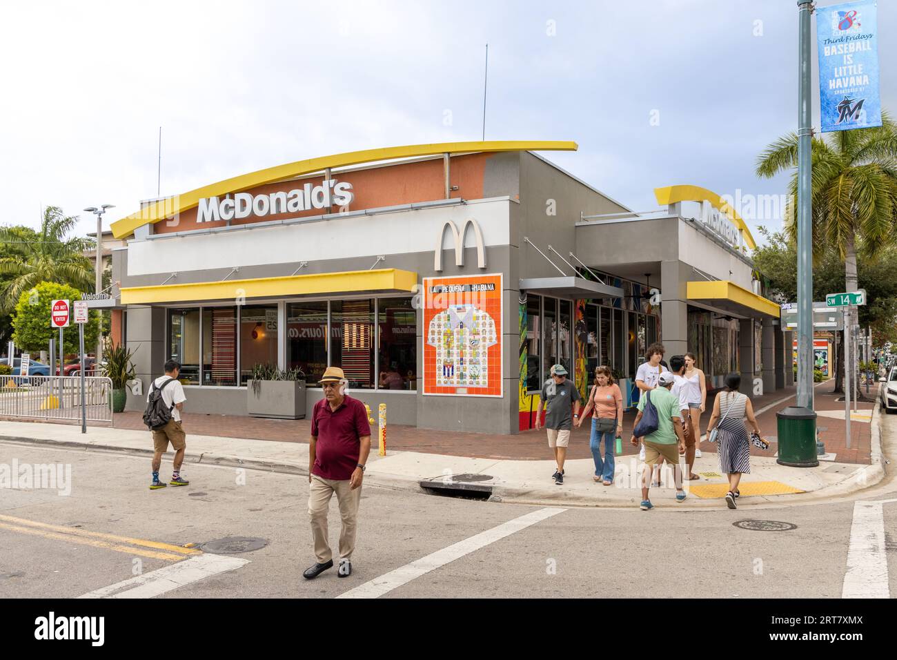 Miami, Florida - August 25th, 2023: Mc Donalds, fastfood resataurant on ...