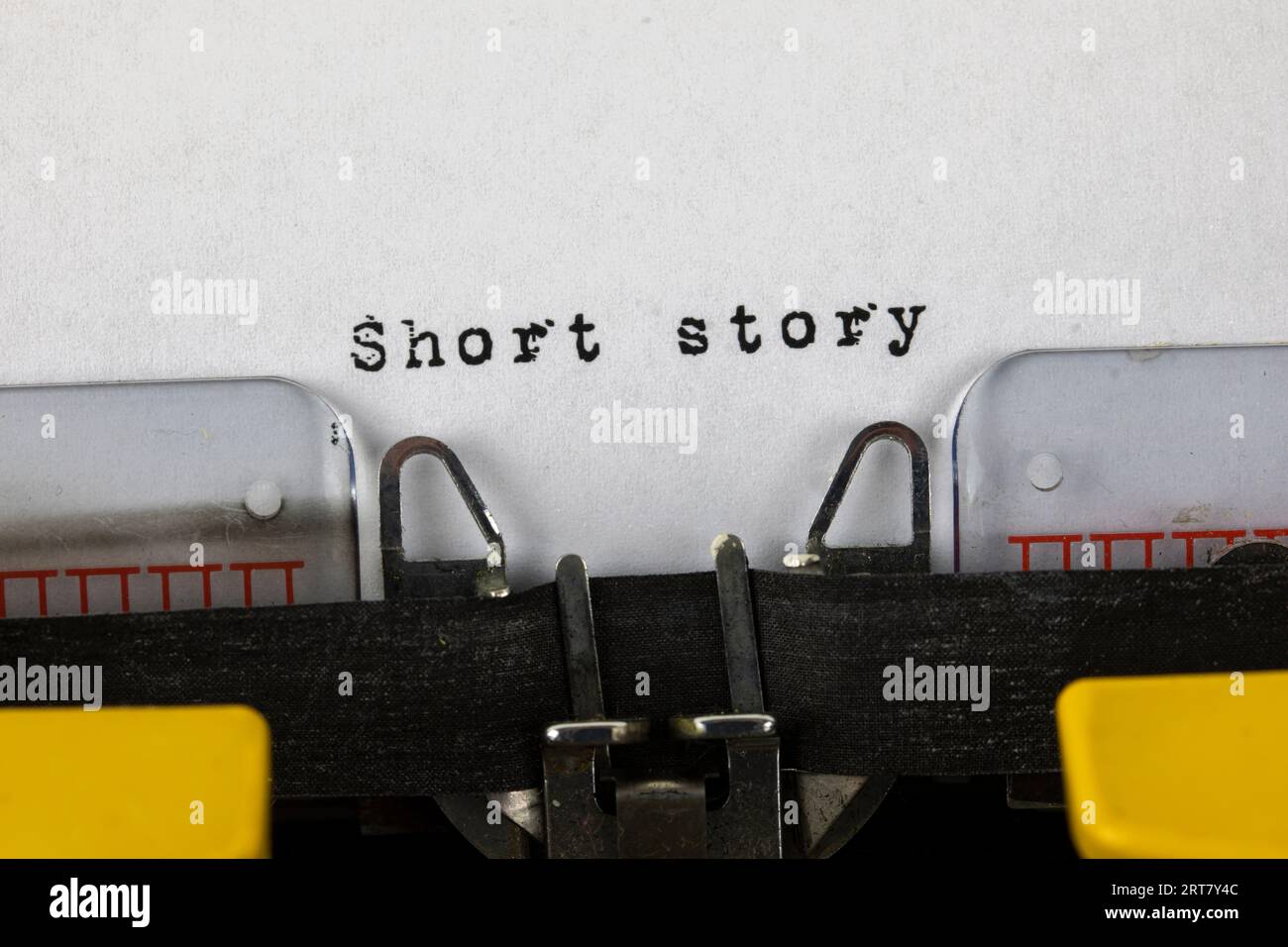 Short story written on an old typewriter, Book concept Stock Photo - Alamy