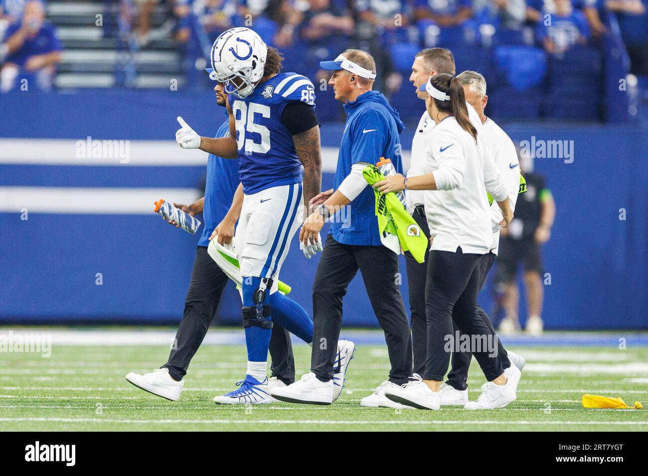 Indianapolis, Indiana, USA. 10th Sep, 2023. Indianapolis Colts tight ...