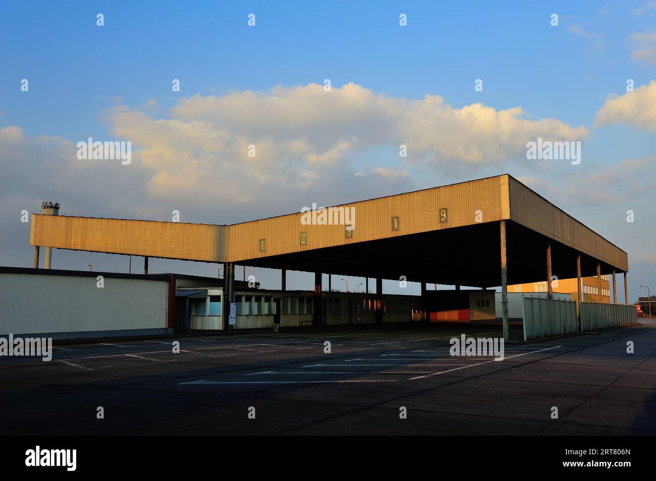 border, Cold War, border checkpoint Helmstedt-Marienborn, crossing, DDR ...