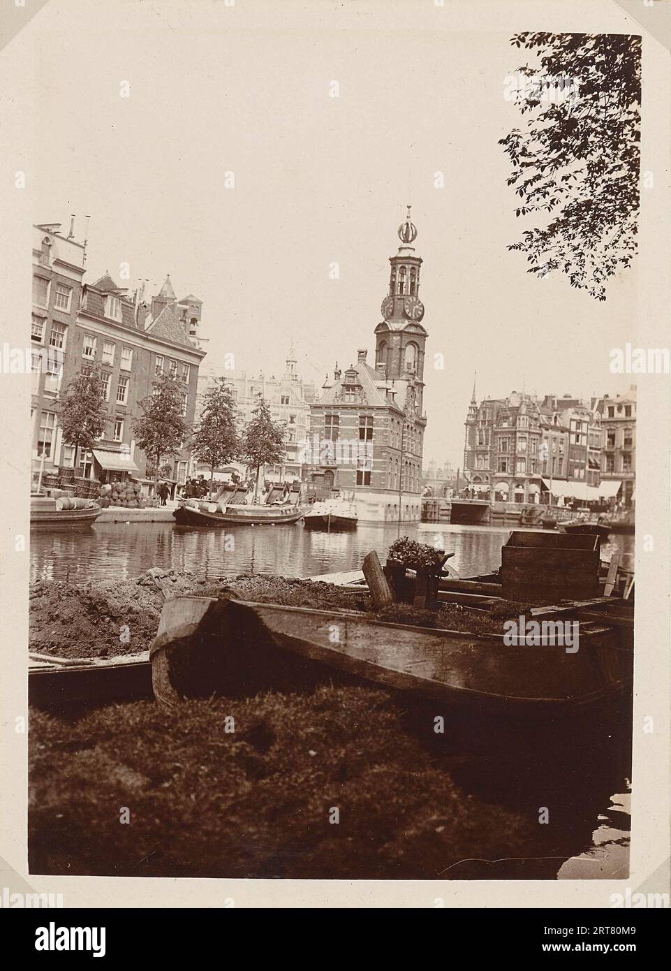 Munttoren or Munt tower in Amsterdam, Netherlands. 1904 Netherlands ...