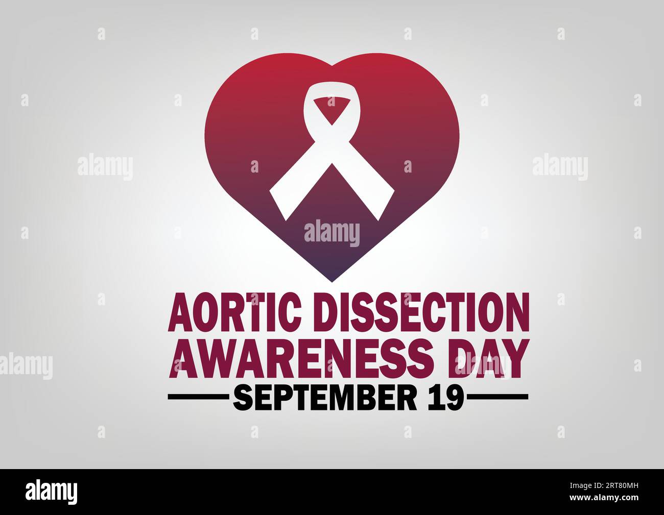 Aortic Dissection Awareness Day. September 19. Holiday concept ...