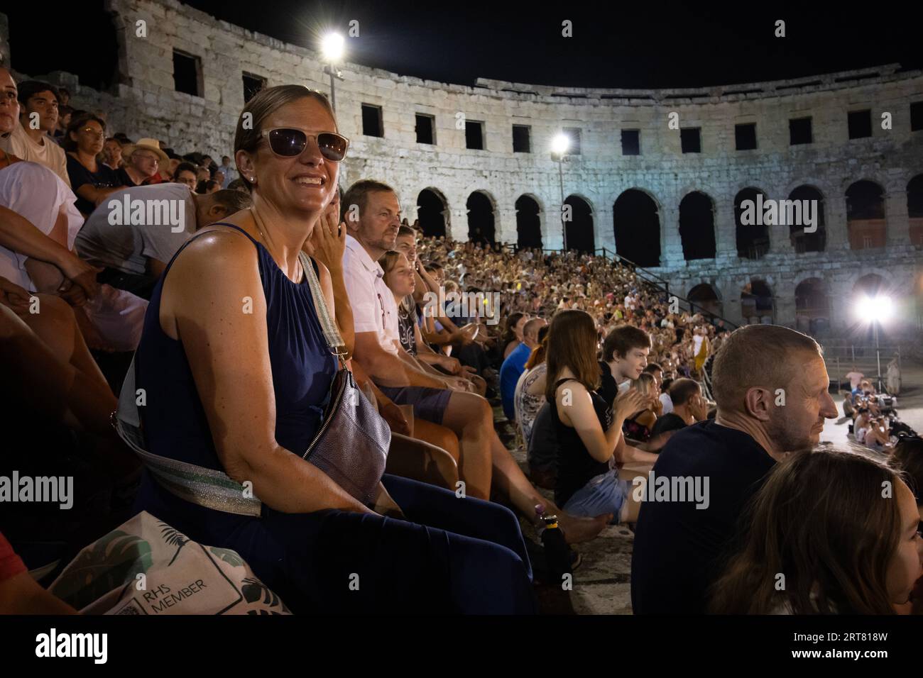 Pula Arena, Pula Amphitheatre, the dramatic historic Roman amphitheatre ...