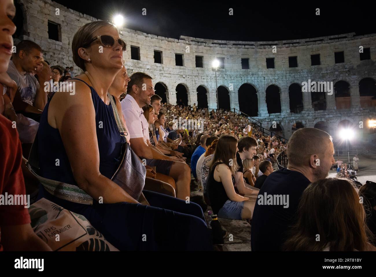 Pula Arena, Pula Amphitheatre, the dramatic historic Roman amphitheatre ...