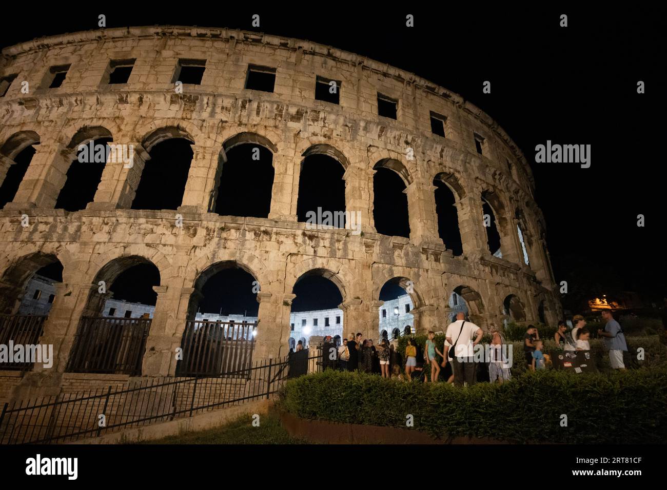 Pula Arena, Pula Amphitheatre, the dramatic historic Roman amphitheatre ...