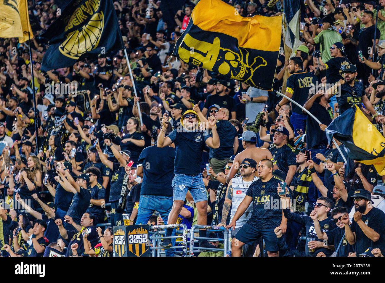 Los Angeles, USA. 04th, September 2023. Football fans of Los Angeles FC ...