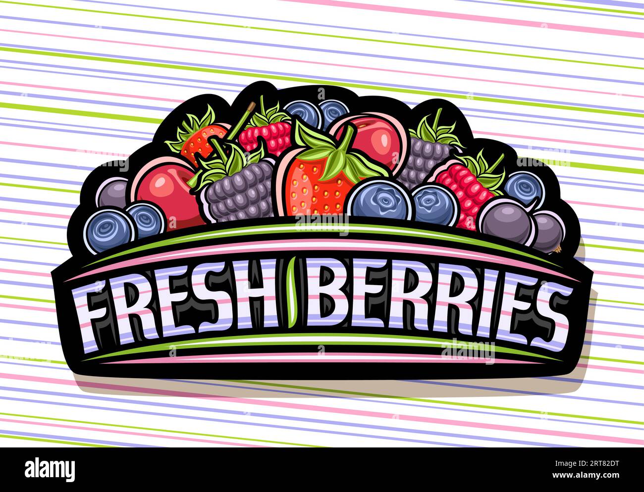 Dark currant jam Stock Vector Images - Alamy