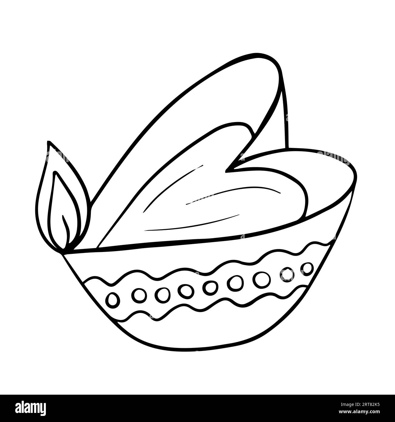 Heart Diwali diya lamp Stock Vector Image & Art - Alamy