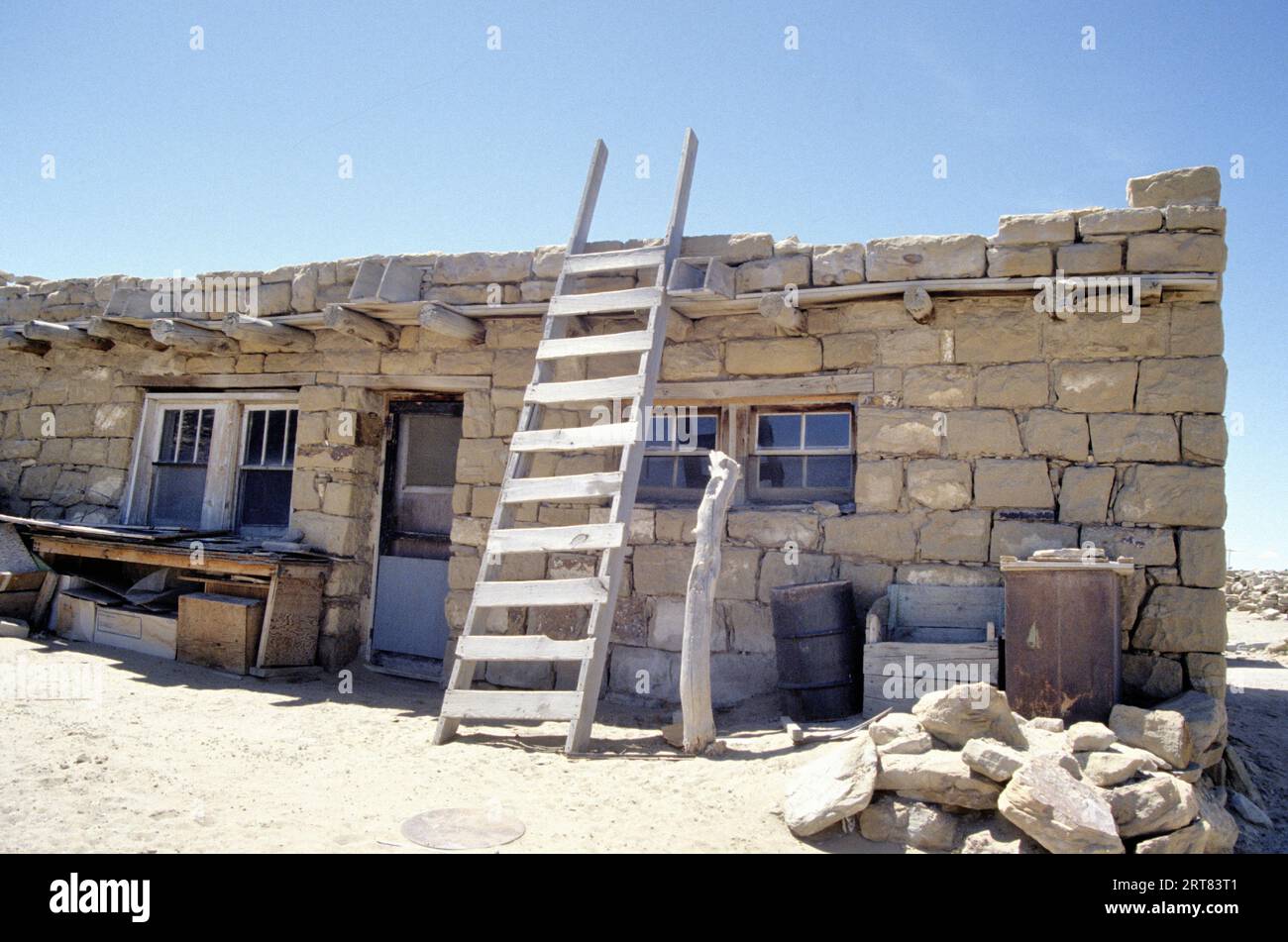 OLD ARAIBI, USA-SEPTEMBER 06,1981: Old Oraibi, Hopi Village on Third Mesa, Hopi Indian ...