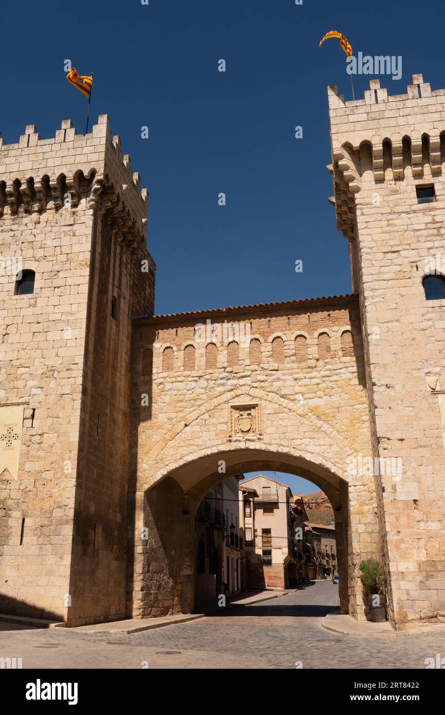 Puerta baja (lower gate). 13th - 16th century. Daroca. Zaragoza ...