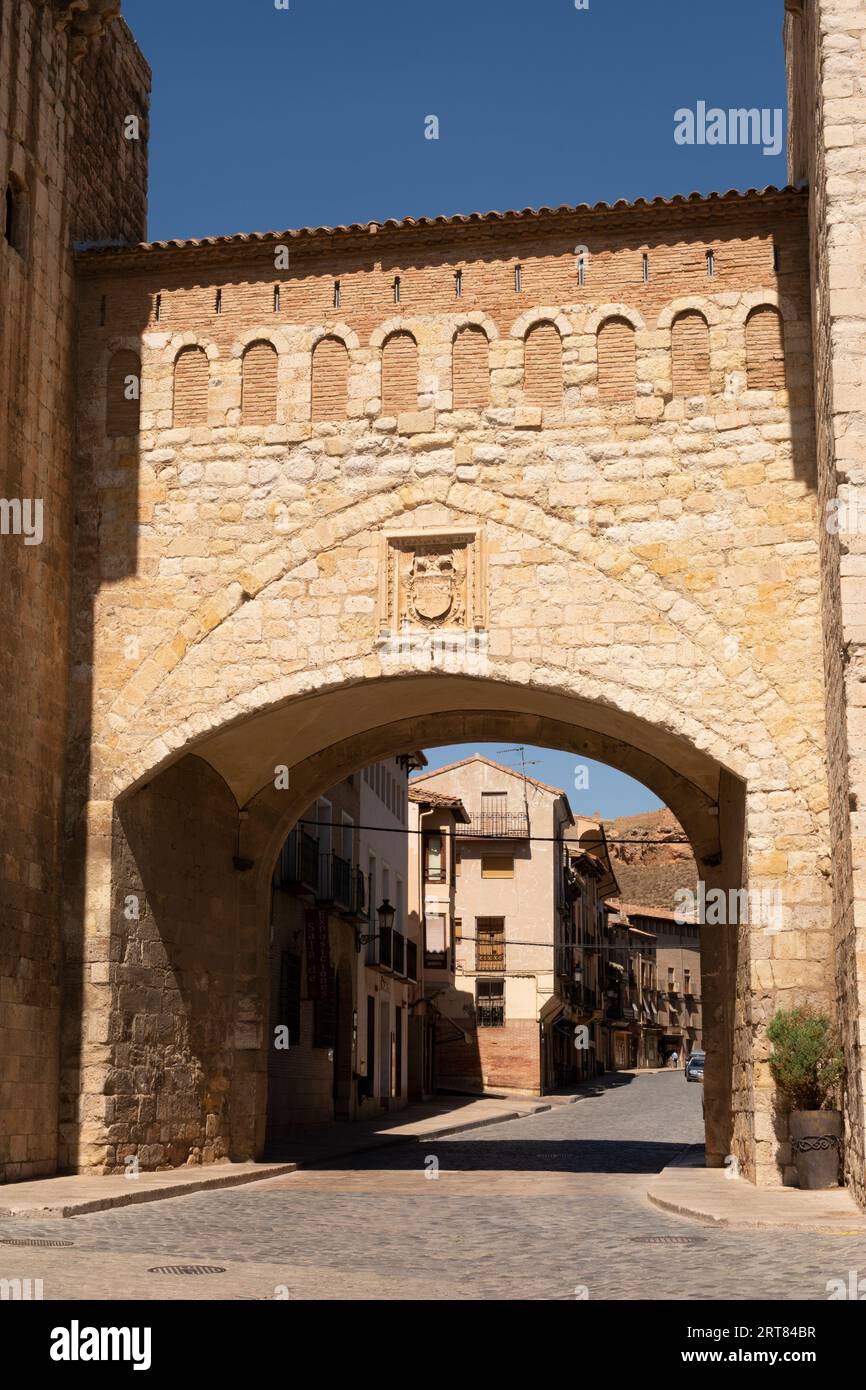Puerta baja (lower gate). 13th - 16th century. Daroca. Zaragoza ...