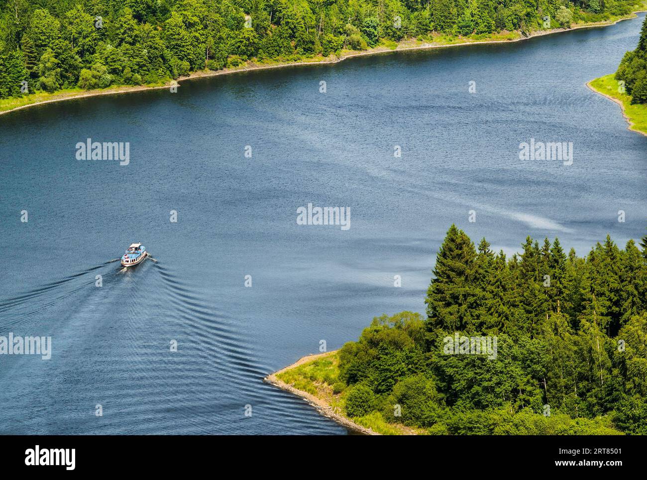 The Bleilochtalsperre is a dam in Thuringia that impounds the Saale. It ...