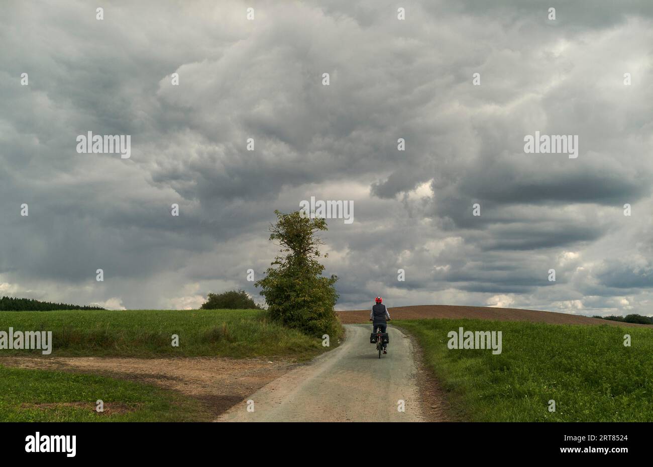 On the cycle path Stock Photo - Alamy