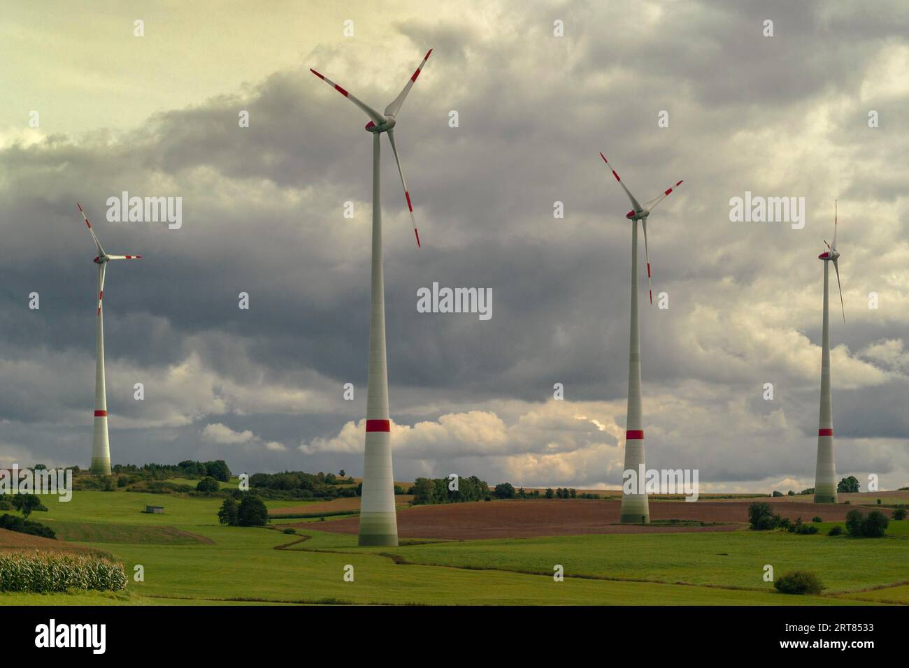 Wind turbines, renewable energy Stock Photo - Alamy