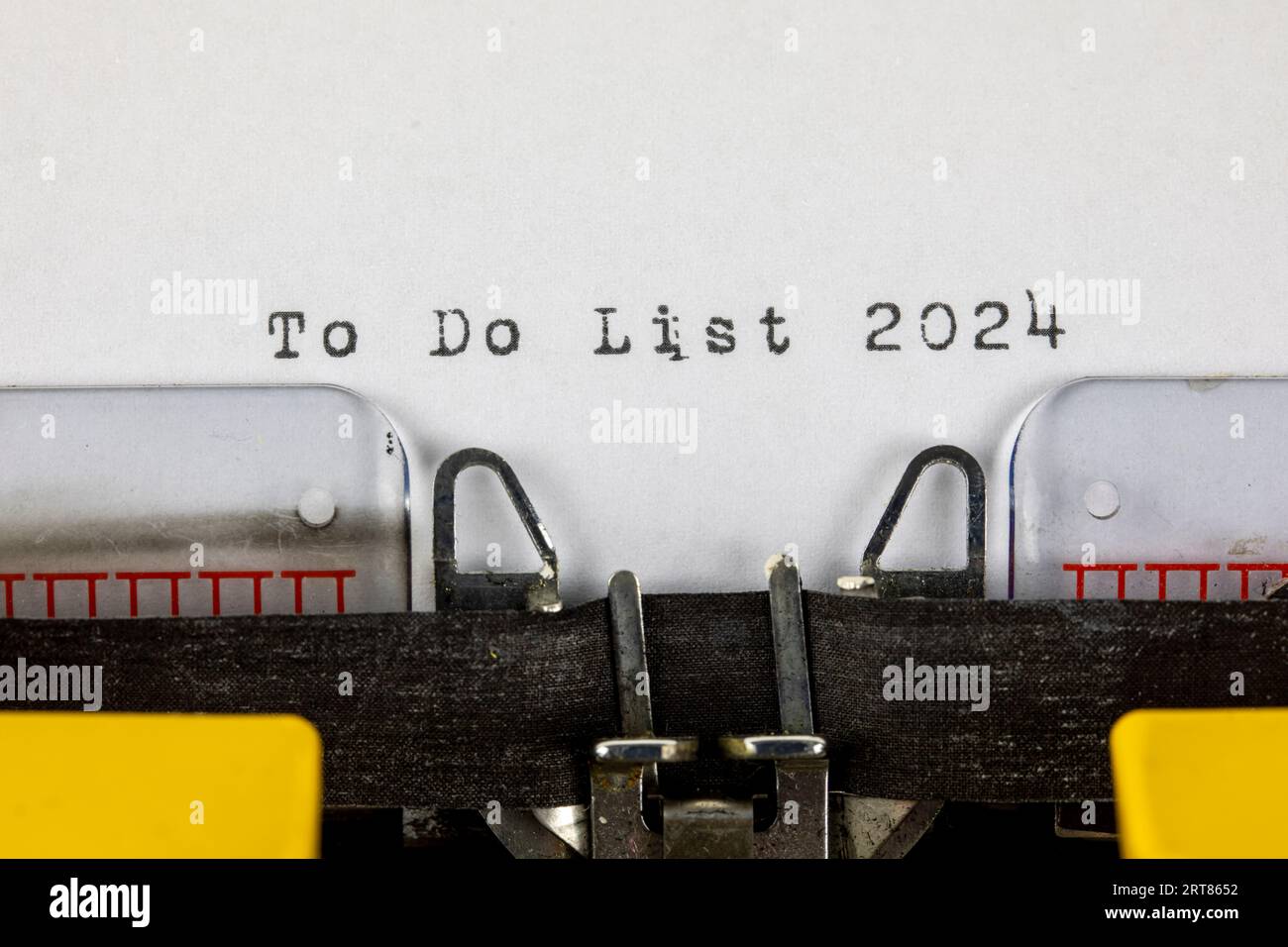 To Do List 2024 - written on an old typewriter Stock Photo - Alamy