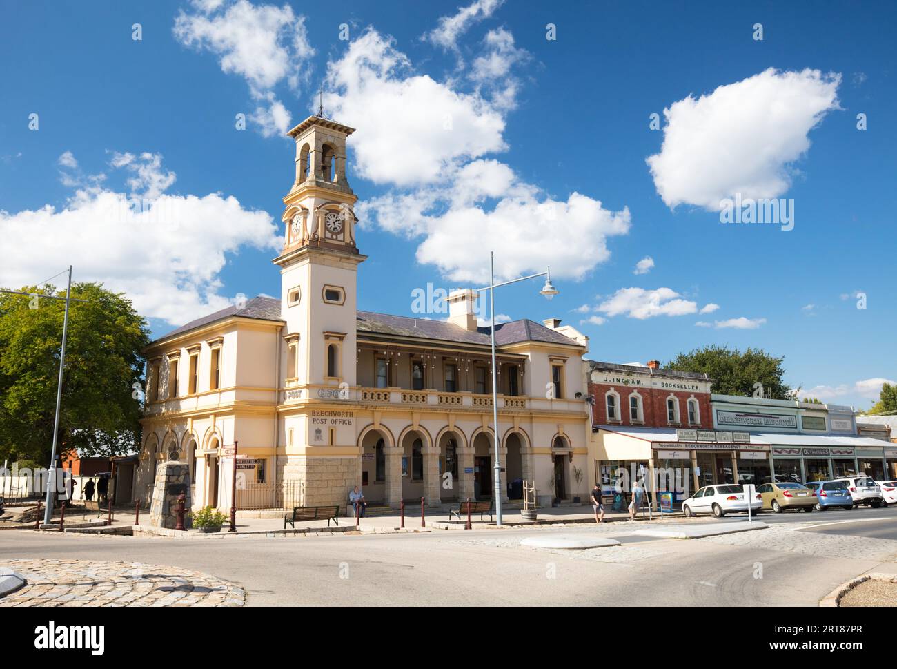 Beechworth, Australia, April 4 2017: Historic Beechworth town centre on ...
