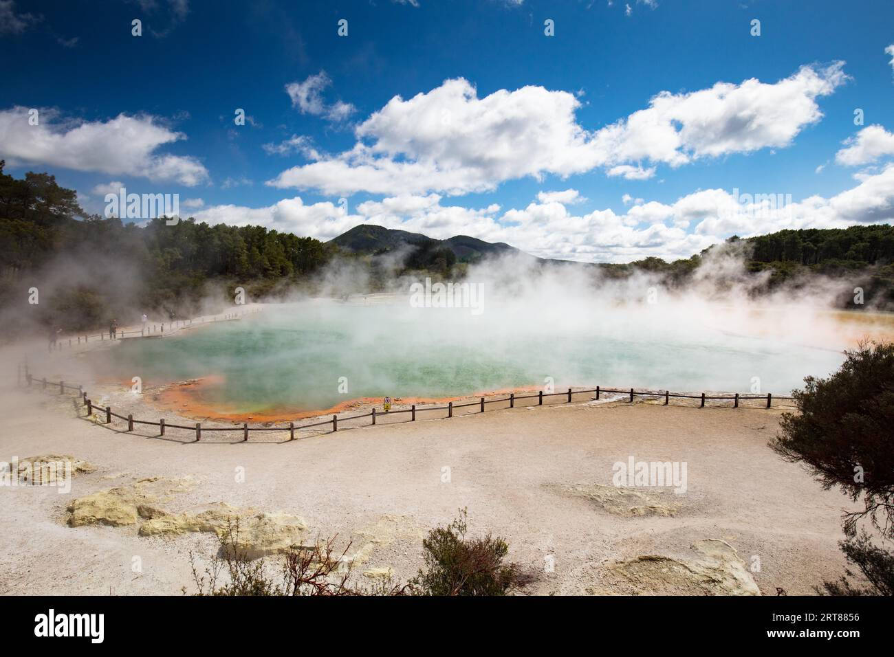 'Artist's Palette' water feature and Champagne pool at Wai-O-Tapu ...