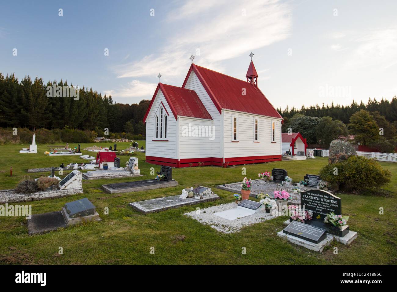 Waitetoko Church at Waitetoko Marae is an old Maori church near Turangi ...